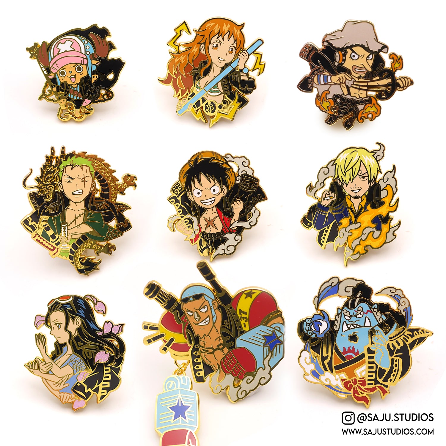 Pirate Crew Enamel Pins – SAJU Studios