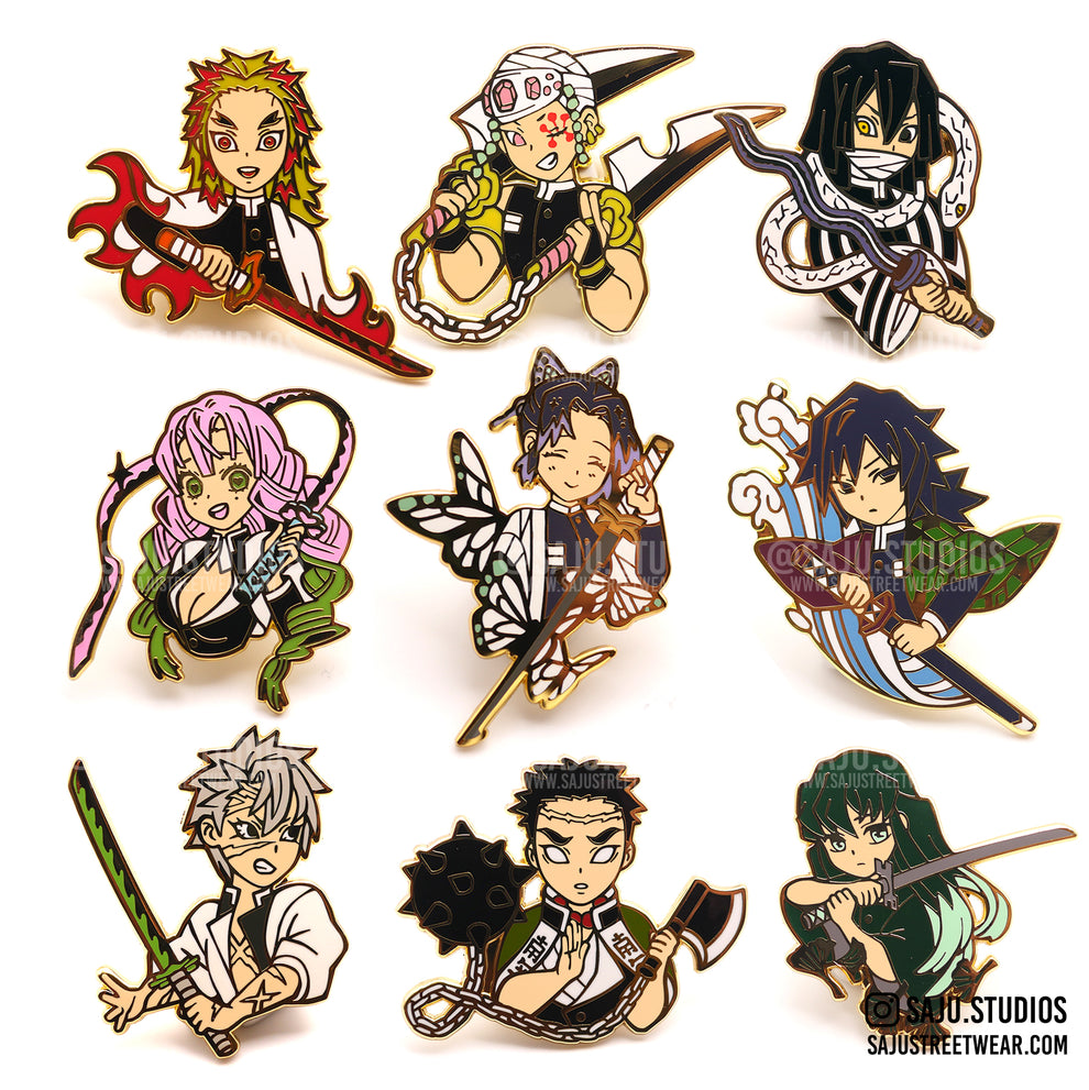 Pillars Enamel Pins – SAJU Studios