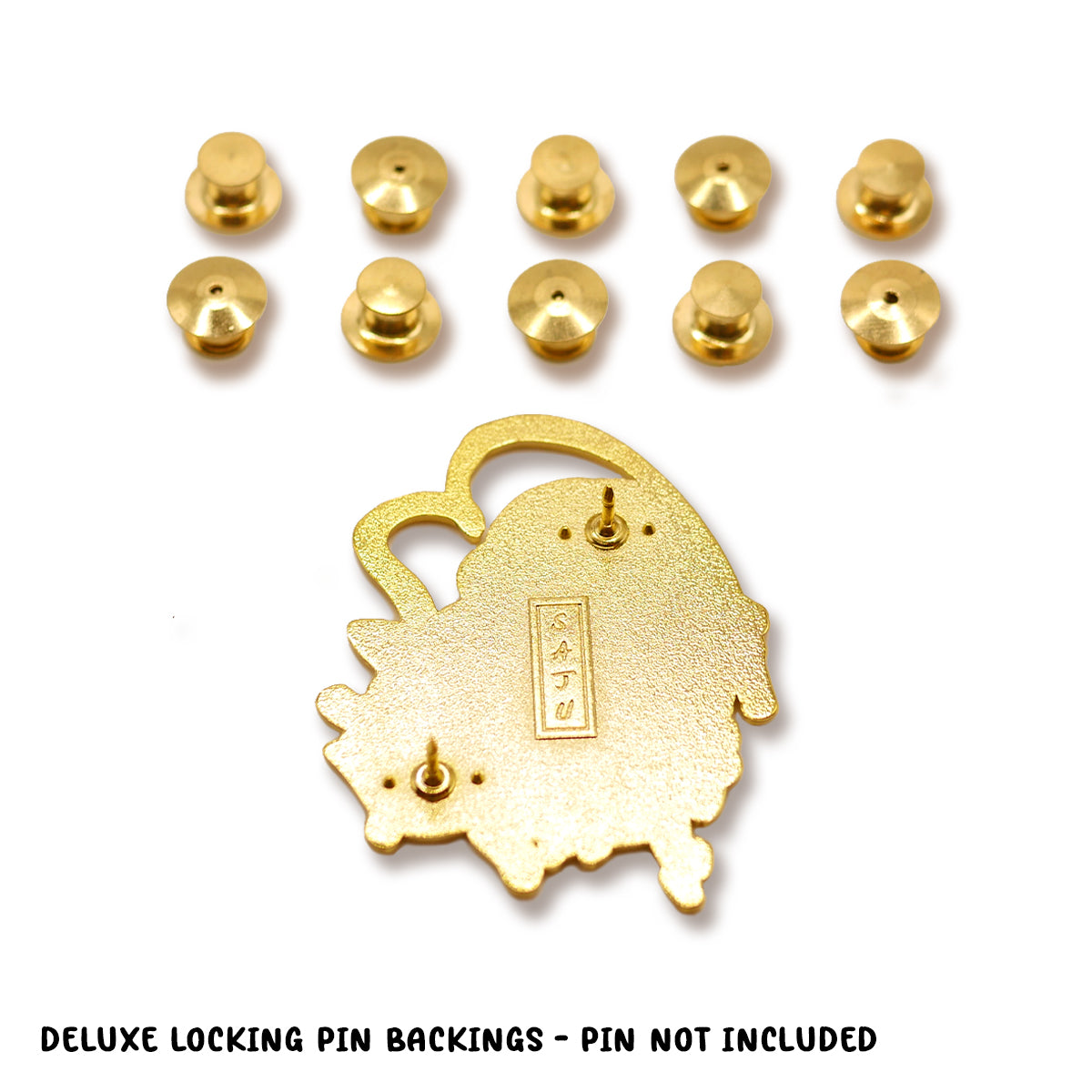 Deluxe Locking Pin Backings – SAJU Studios